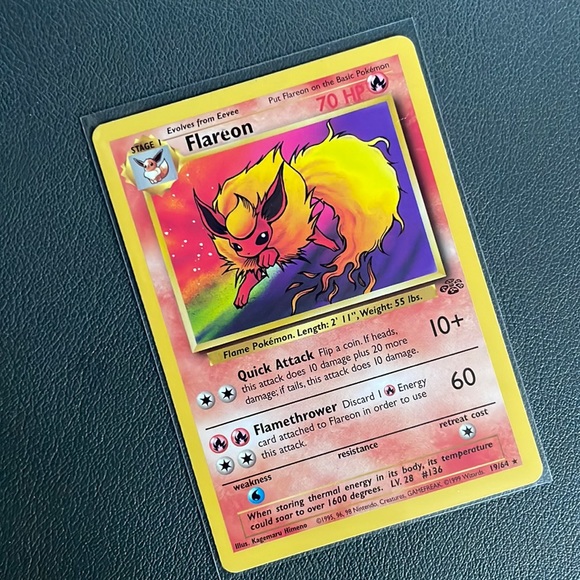 Pokemon | Other | Pokmon Flareon Base Set Jungle Rare | Poshmark